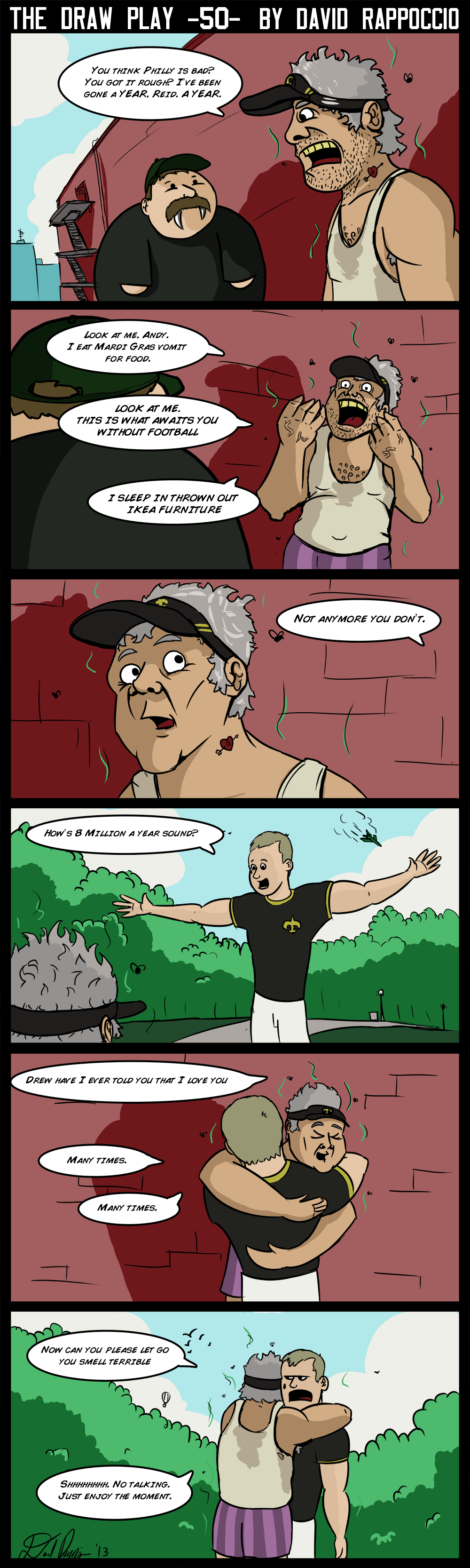 Funny Sean Payton comic [From The Draw play] : r/Saints